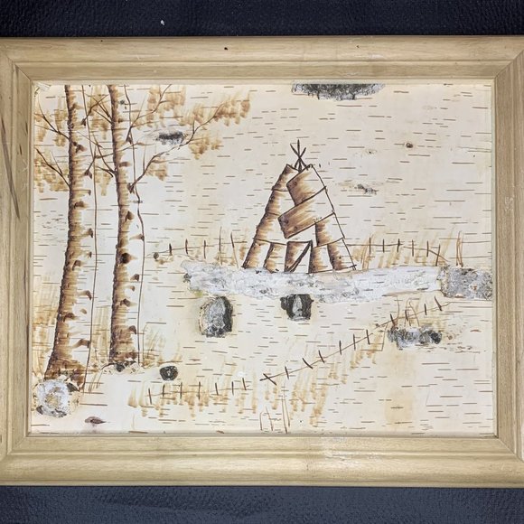Handmade | Wall Decor | Handmade Birch Bark Wood Burning Pyrography The ...